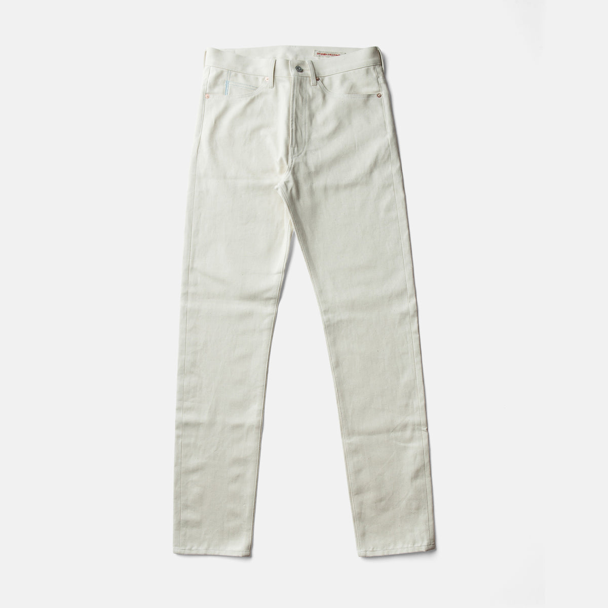 C.T.L SLIM STRAIGHT DENIM PANTS- ASAGI INDIGO (AQUA BLUE) / SOLID RIGI ...