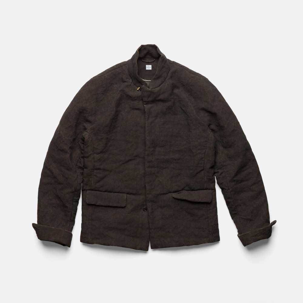 WOOL PADDING ZEN JACKET-KAKISHIBU BLACK – COTTLE WEB SHOP